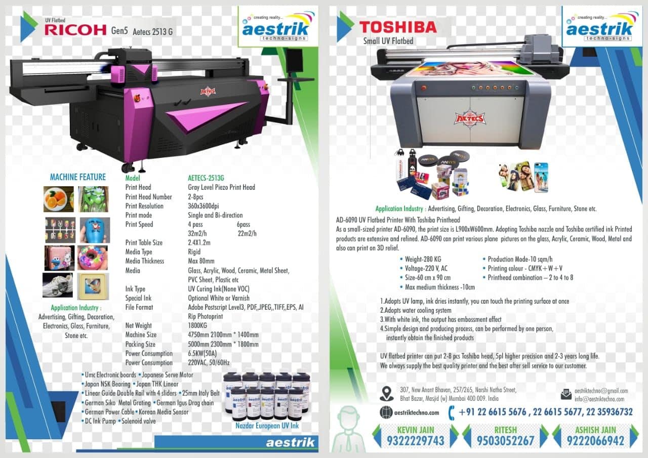 UV FLATBED PRINTER Archives - Aestrik Techno Signs